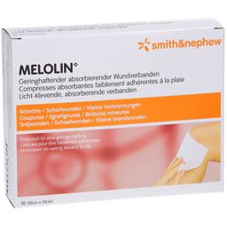 Melolin Compresses Absorbantes Faiblement Adhérentes à la Plaie 10 x 10 ...