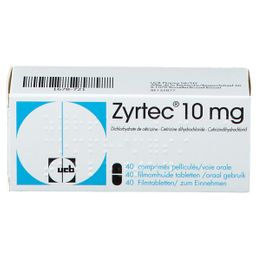 Zyrtec 10mg 40 St - Farmaline