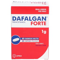 Dafalgan® Forte 1g Paracetamol | Pijn & Koorts 50 St - Farmaline