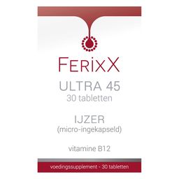 FerixX Ultra 45 Ijzer - Vitamine B12 30 St - Farmaline