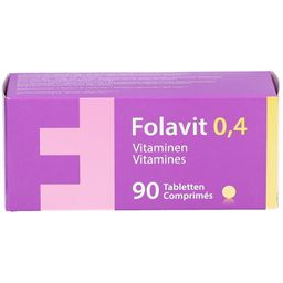 Folavit 0,4 mg | Essentieel Foliumzuur 90 St - Farmaline