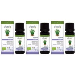 Physalis® Vetiver Essentiële Olie Bio 3x5 ml - Farmaline