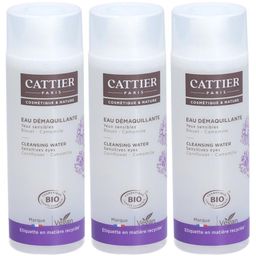 Cattier Cleansing Water Sensitive Eyes 3x150 ml - Farmaline