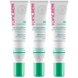 Topicrem AC Control Soin Équilibrant Anti-Imperfections 3x40 ml - Farmaline