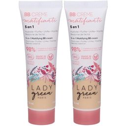 Lady Green 5-in-1 Mattifying BB Cream Light Bio 2x30 ml - Farmaline