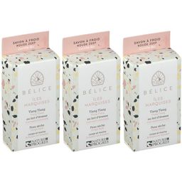 Bélice Îles Marquises Koude Zeep Ylang Ylang Bio 3x100 g - Farmaline