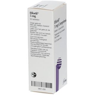 Effortil 5mg 50 St - Farmaline