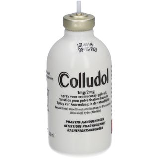 Colludol 1 mg/2 mg Solution pour Pulvérisation Buccale | Maux de gorge ...