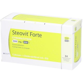 Steovit® Forte Citron 1000mg/800 U.I. 84 pc(s) - Farmaline
