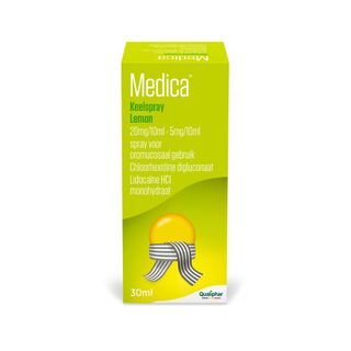 Medica Keelspray Lemon | Keelpijn 30 ml - Farmaline