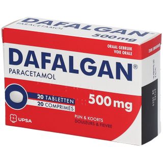 Dafalgan® 500mg Paracetamol | Pijn & Koorts 20 St - Farmaline