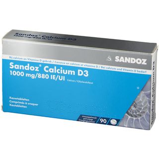 Sandoz Calcium D3 1000mg/880IE 90 St - Farmaline