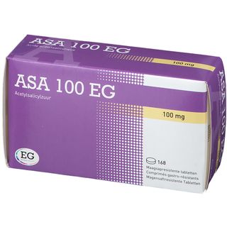 ASA 100 EG 100mg 168 pc(s) - Farmaline