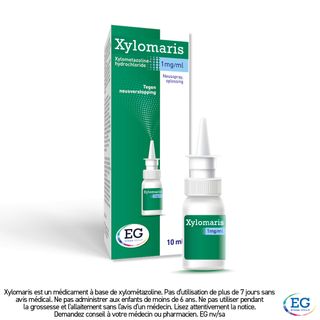 Xylomaris Spray Nasal 1 mg/ml | Rhume & Nez qui coule 10 ml - Farmaline