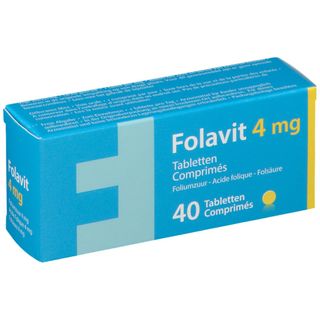 Folavit 4mg 40 pc(s) - Farmaline