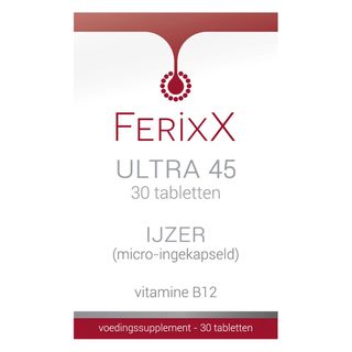 FerixX Ultra 45 Ijzer - Vitamine B12 30 St - Farmaline