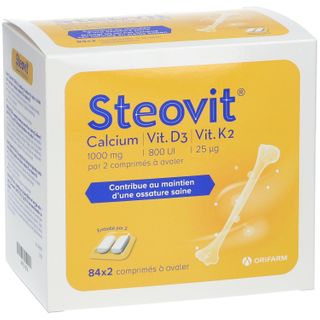 Steovit® Calcium - Vitamine D3 - Vitamine K2 84x2 St - Farmaline