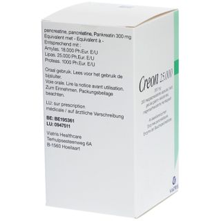 Creon 25.000 300 mg 200 St - Farmaline