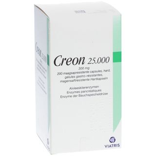 Creon 25.000 300 mg 200 St - Farmaline