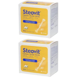 Steovit® Calcium - Vitamine D3 - Vitamine K2 2x84x2 pc(s) - Farmaline