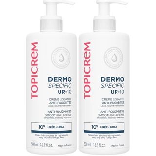 Topicrem UR-10 Gladmakende Crème tegen Ruwe Huid 2x500 ml - Farmaline