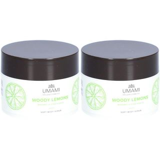 Umami Woody Lemons Soft Body Scrub Bergamot & Ceder 2x250 ml - Farmaline