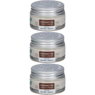 dr.organic® Organic Virgin Coconut Oil Night Cream 3x50 ml - Farmaline