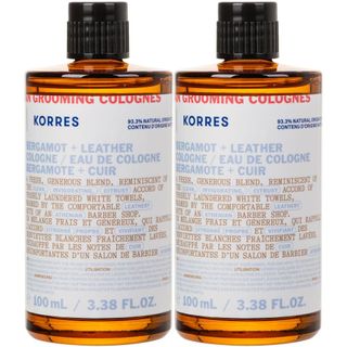 Korres Eau de Cologne Bergamote + Cuir 2x100 ml - Farmaline