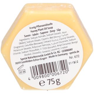 Speick Plantaardige olie met honing en honingraat 75 g - Farmaline