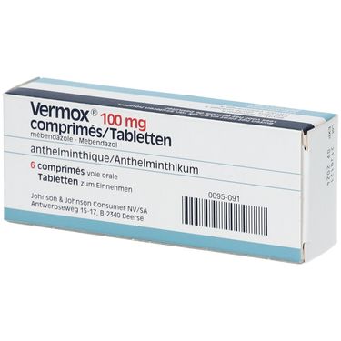 Vermox 100mg 6 St - Farmaline