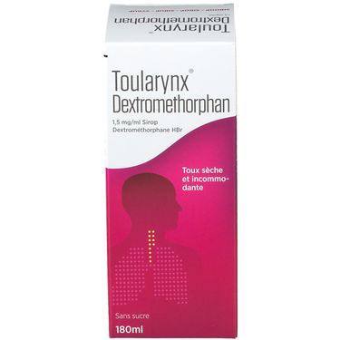 Toularynx Dextromethorphan Droge Hoest 180 ml - Farmaline