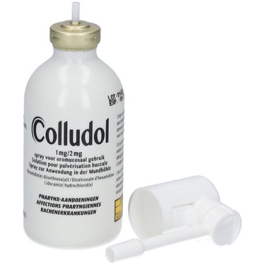 Colludol 1 mg/2 mg Spray voor Oromucosaal Gebruik |Keelpijn en ...