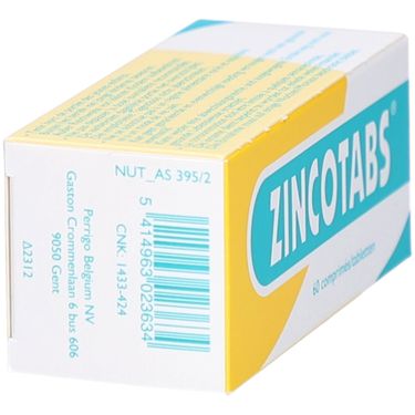 Zincotabs 60 St - Farmaline