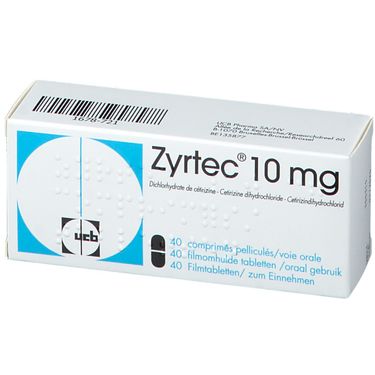 Zyrtec 10mg 40 St - Farmaline
