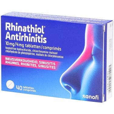 Rhinathiol Antirhinitis 10mg/4mg - Rhumes 40 pc(s) - Farmaline