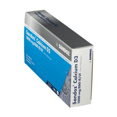 Sandoz Calcium D3 1000mg/880IE 90 St - Farmaline