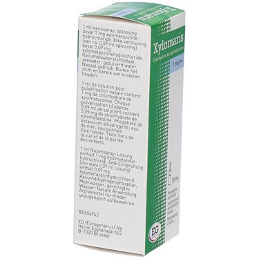 Xylomaris Spray Nasal 1 mg/ml | Rhume & Nez qui coule 10 ml - Farmaline