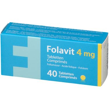Folavit 4mg 40 pc(s) - Farmaline