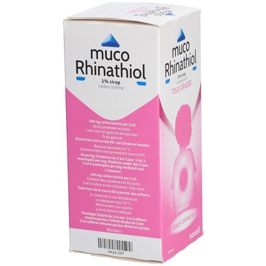 Muco Rhinathiol 2% | Sirop Toux Grasse | Enfant 200 ml - Farmaline