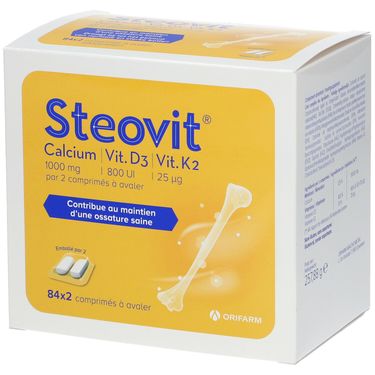 Steovit® Calcium - Vitamine D3 - Vitamine K2 84x2 St - Farmaline