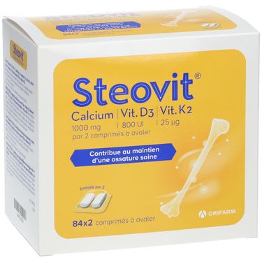 Steovit® Calcium - Vitamine D3 - Vitamine K2 84x2 St - Farmaline