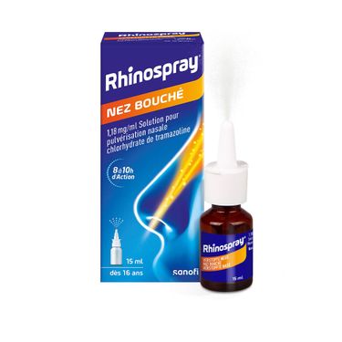 Rhinospray® Nez Bouché 1,18 mg/ml | Spray Nasal | 8 à 10 heures d ...