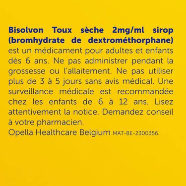 Bisolvon® Toux Sèche 2 mg/ml | Sirop pour la Toux | Toux sèche et ...