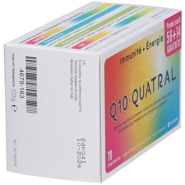 Q10 Quatral + 14 Tabletten GRATIS 56+14 pc(s) - Farmaline