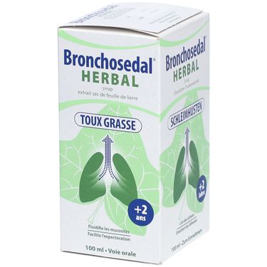 Bronchosedal® Herbal Sirop Toux Grasse 100 ml - Farmaline