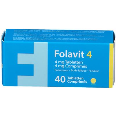 Folavit 4mg 40 pc(s) - Farmaline