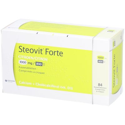 Steovit® Forte Citron 1000mg/800 U.I. 84 pc(s) - Farmaline