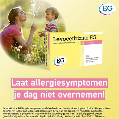 Levocetirizine EG 5 mg | Allergie & Urticaria 100 St - Farmaline