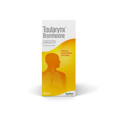 Toularynx Broomhexine Sirop | Toux avec mucus, bronchite, sinusite 180 ...