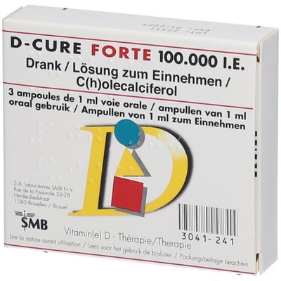 D-Cure Forte 100.000 UI 3 pc(s) - Farmaline
